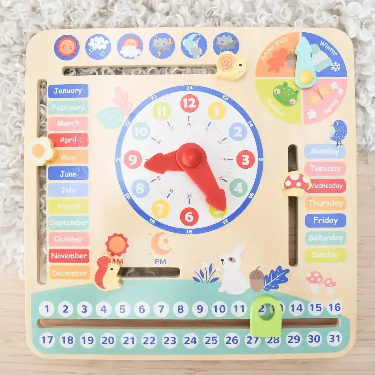 My Forest Friends | Calendar With Adjustable Tabs – Toybox Tales