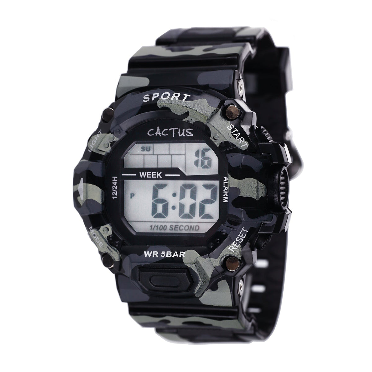 Cactus Explorer Green Camo Watch | Waterproof Kids Digital Watch ...