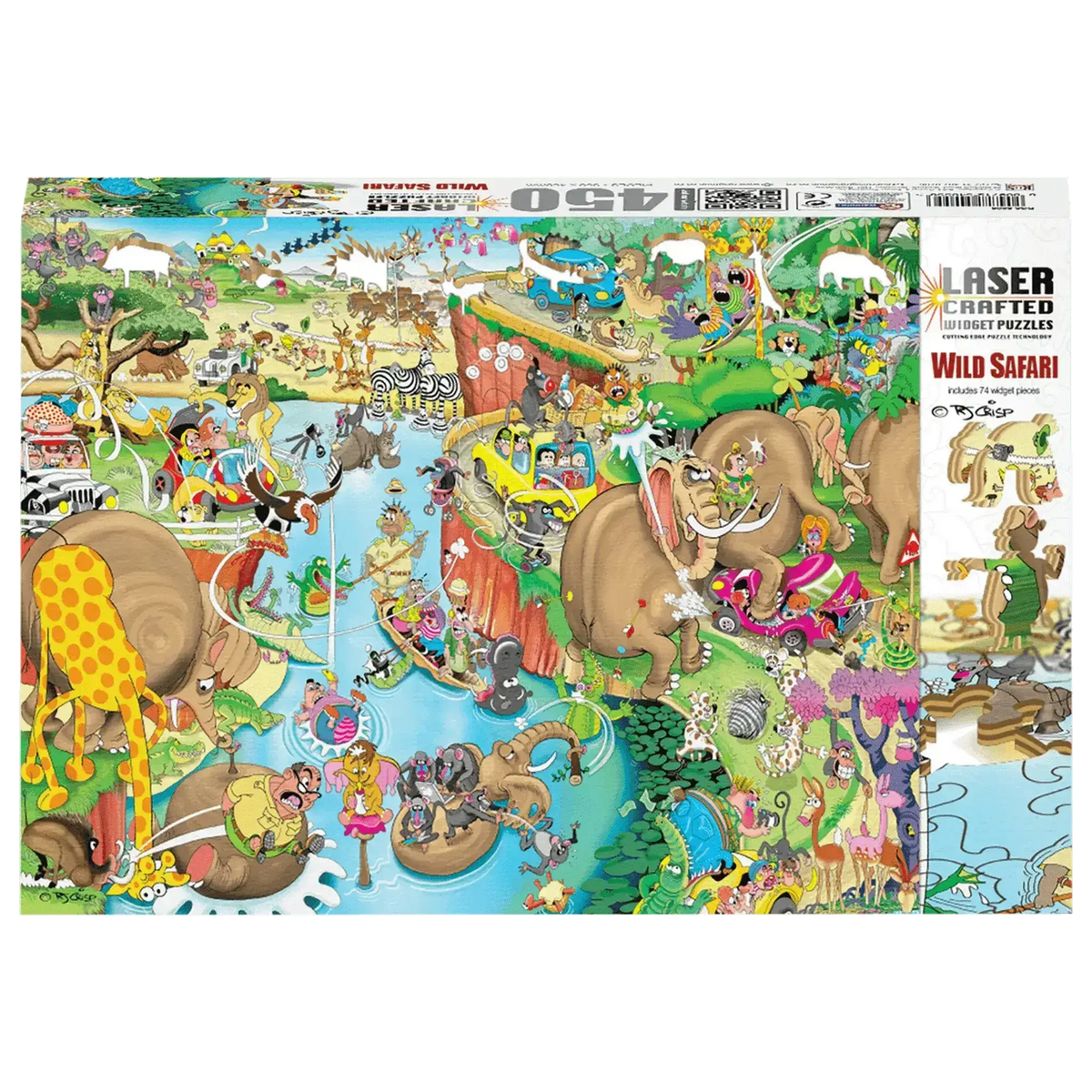 Wooden Widget Puzzle - Wild Safari 450 Piece – Toybox Tales