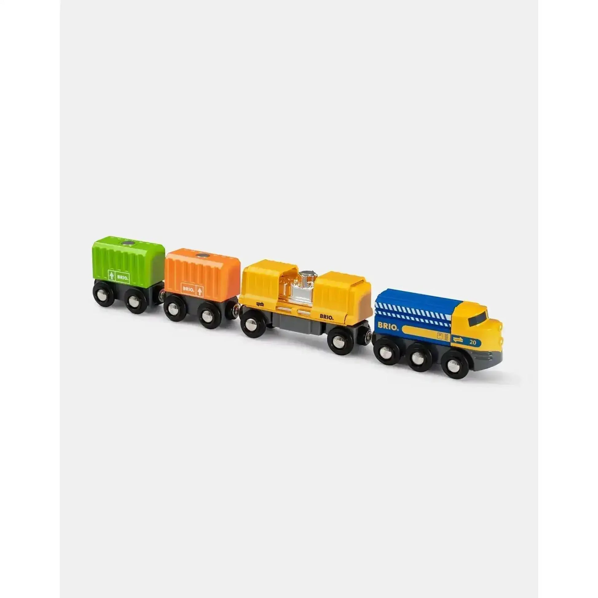 BRIO Train - Three-Wagon Cargo Train 7 pieces