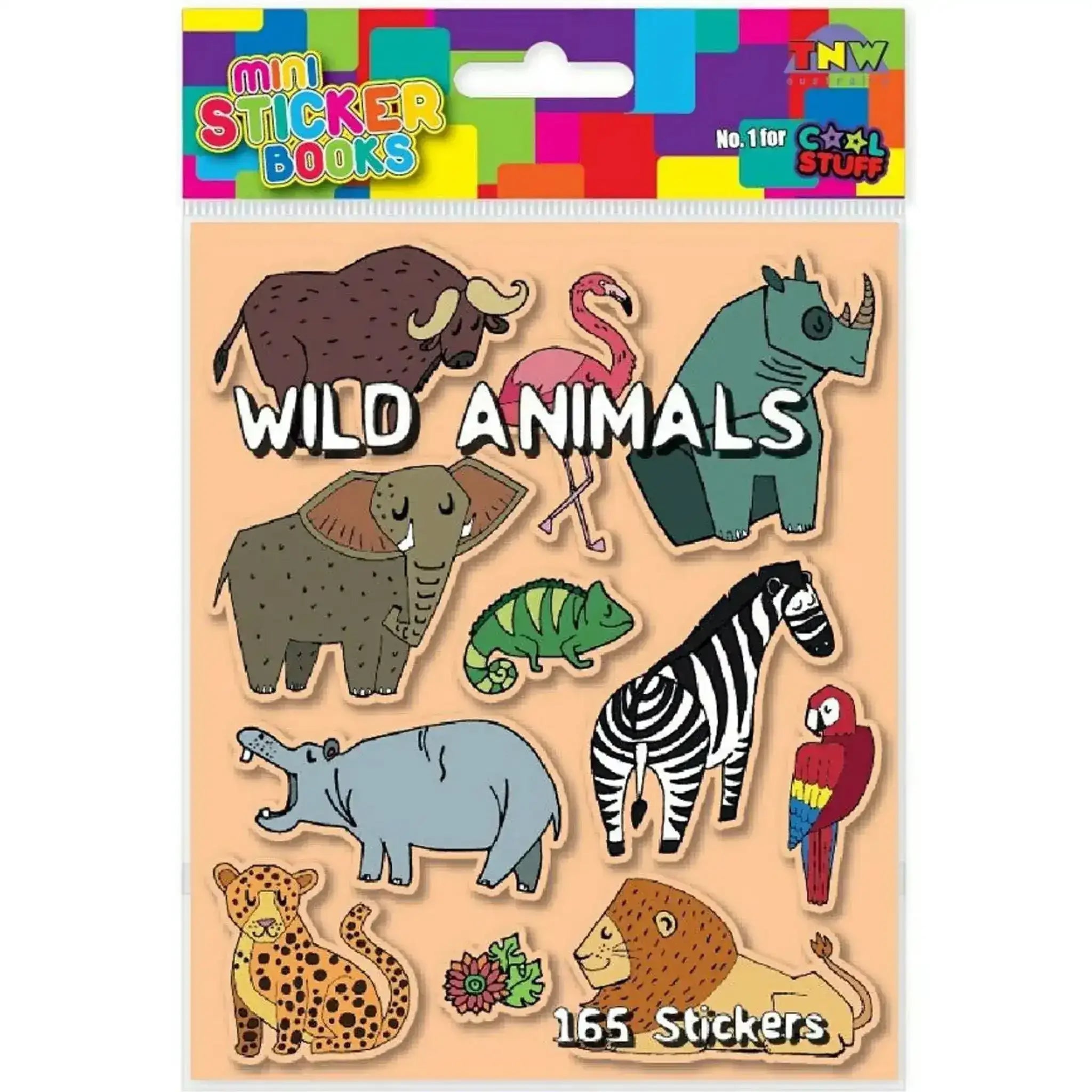 Mini Sticker Book - Wild Animals | Toybox Tales